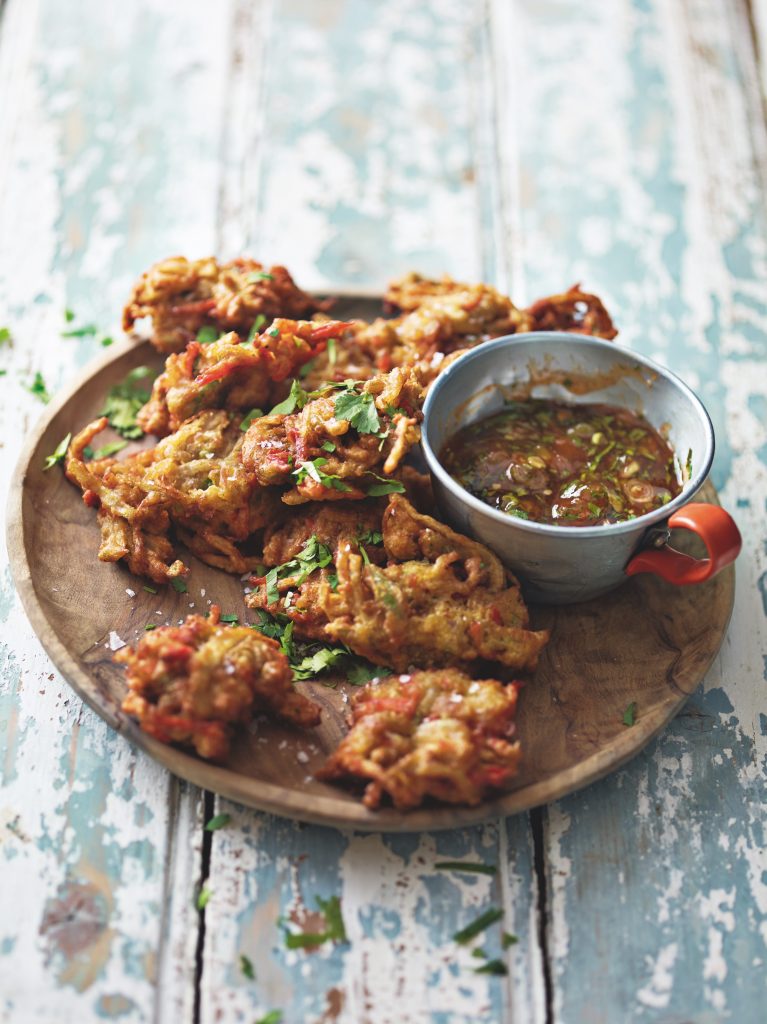 Onion Okra Bhaji with Hot Sauce Mango Chutney - Ainsley Harriott