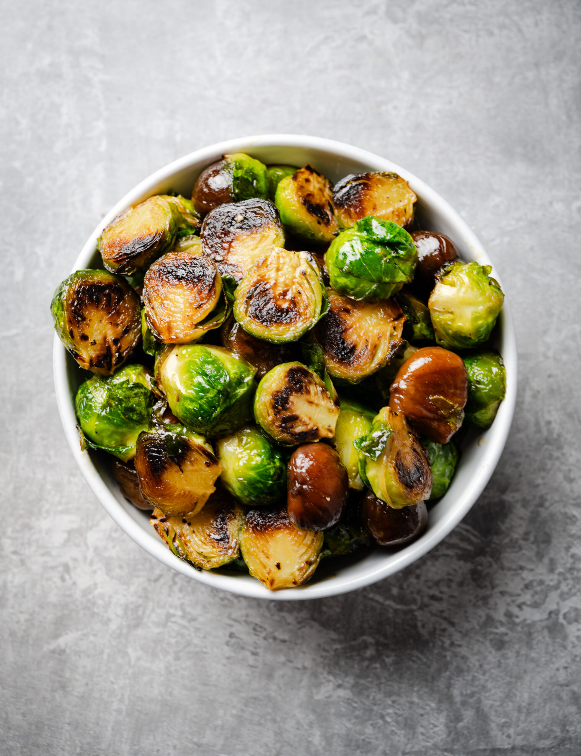 Pan-Fried Sweet & Spicy Sprouts with Chestnuts - Ainsley Harriott
