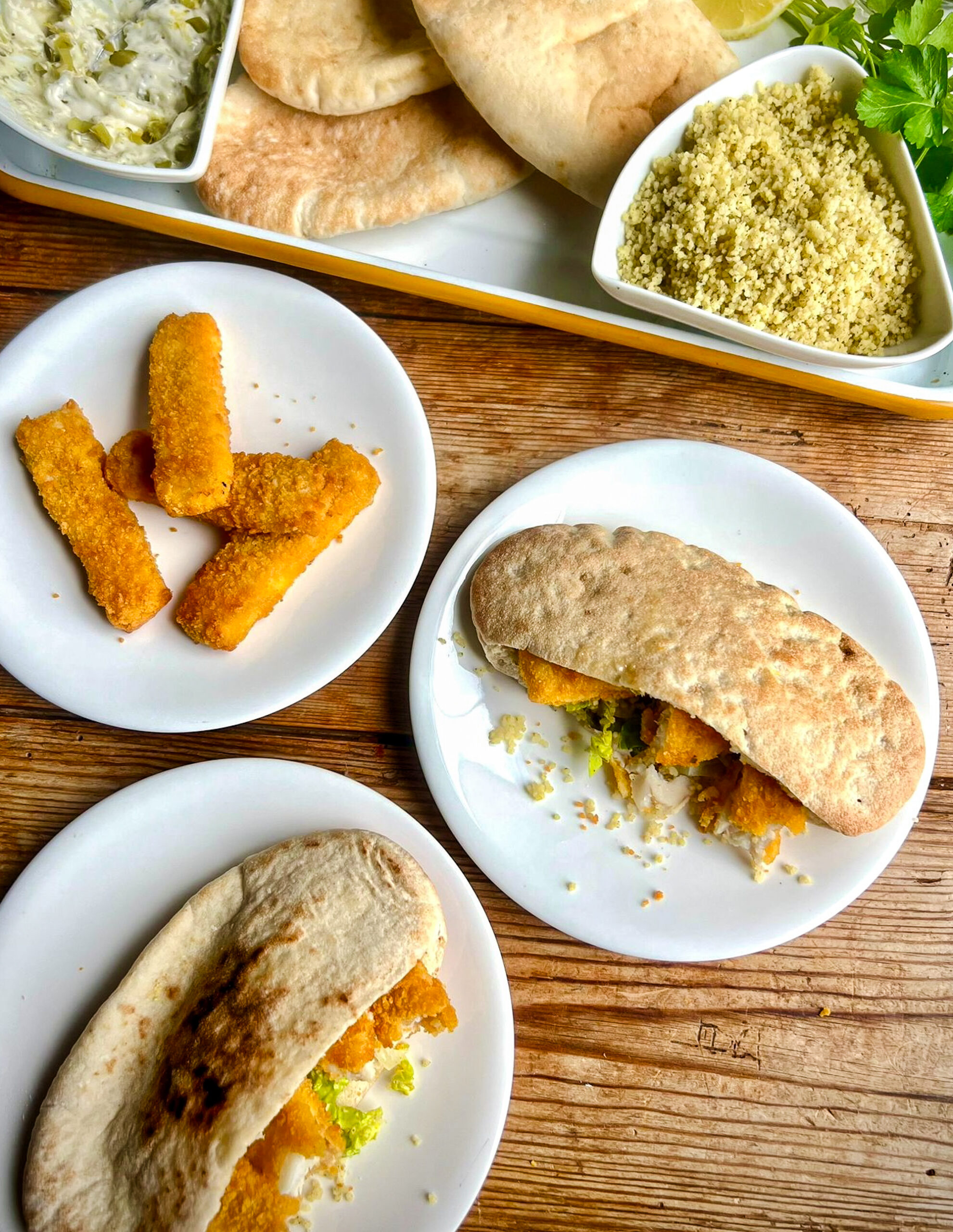 Zesty Fish Finger Pitta - Ainsley Harriott